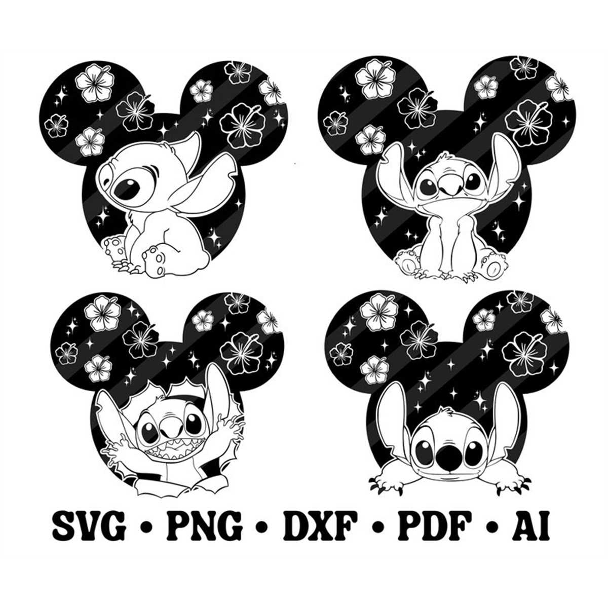 Stitch Ears Svg, Stitch Svg, Lilo & Stitch Svg,Mouse Head sv | Inspire ...