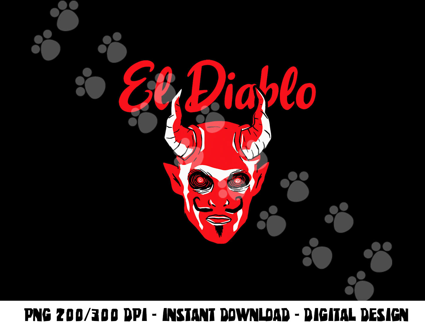 El Diablo Spanish Devil With Wings Spooky Halloween Lucifer | Inspire ...