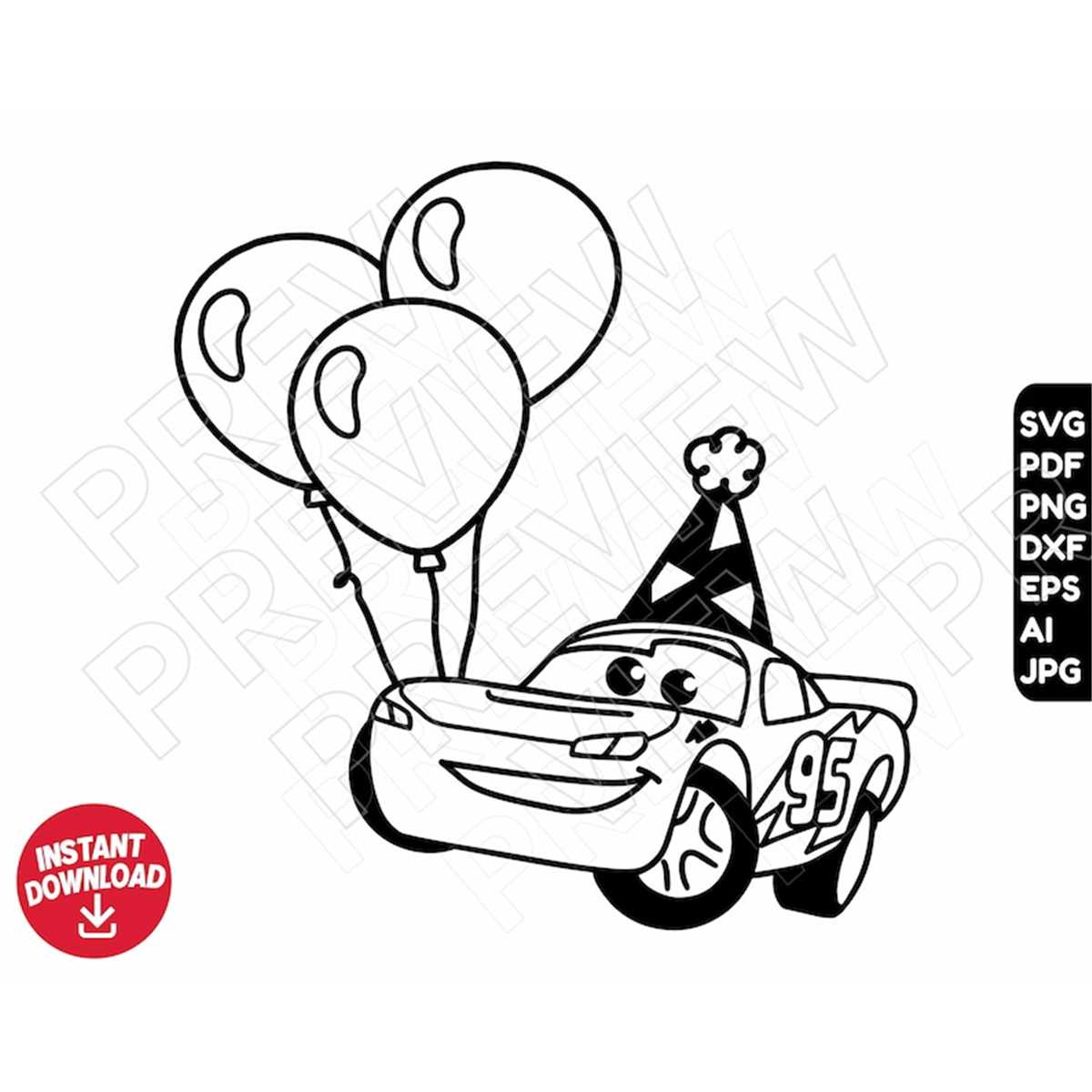 Disney Cars Birthday Coloring Pages