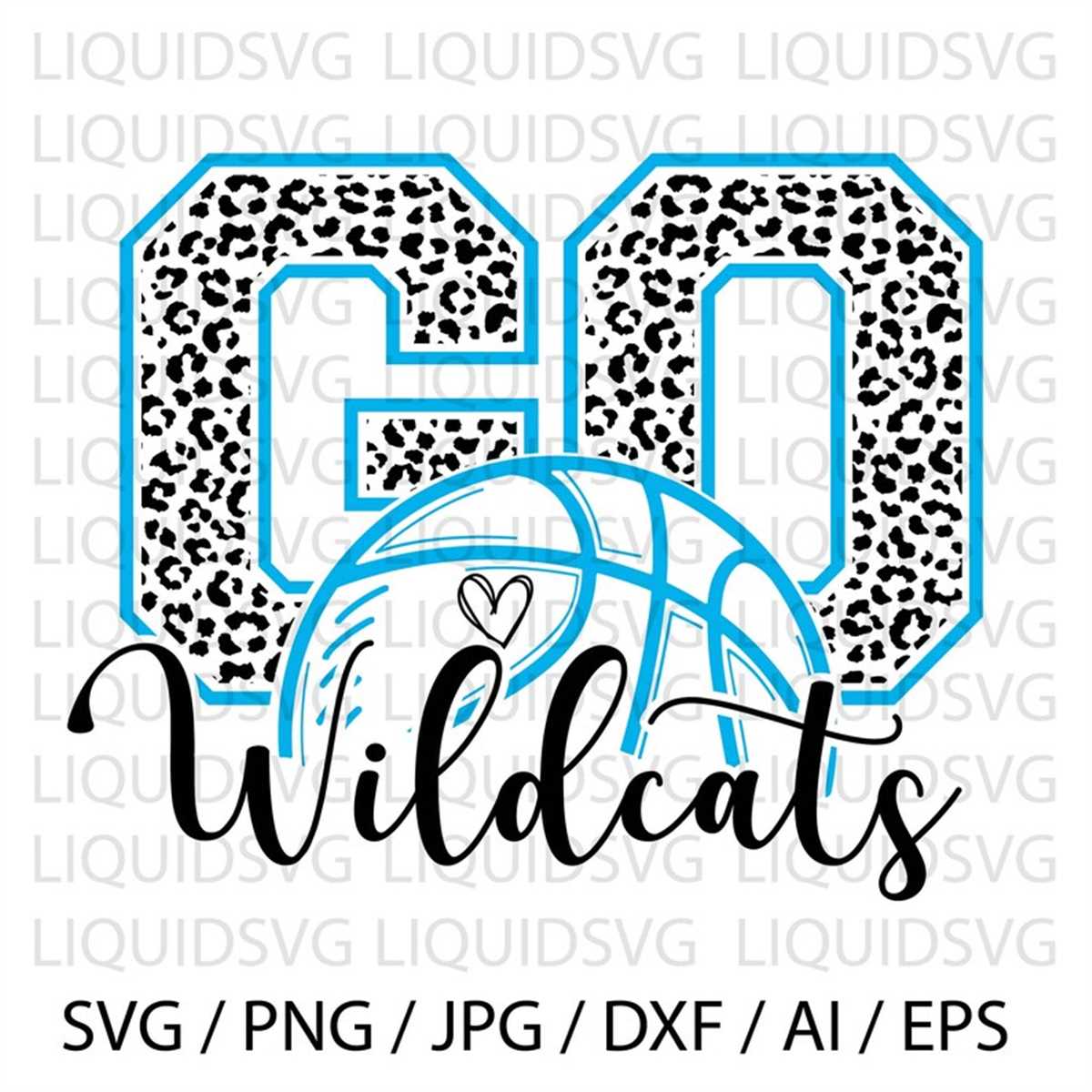 Go Wildcats Basketball SVG Wildcats svg Go Leopard Wildcats | Inspire ...