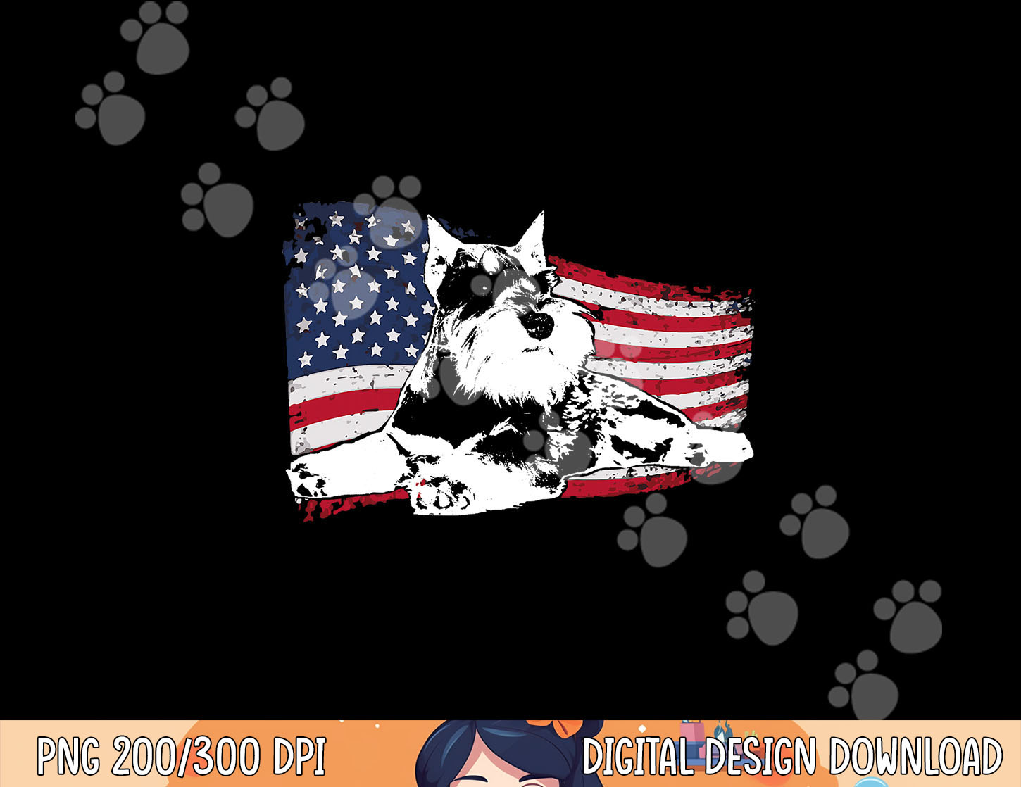 Miniature Schnauzer Dog Breed png, sublimation copy - Inspire Uplift