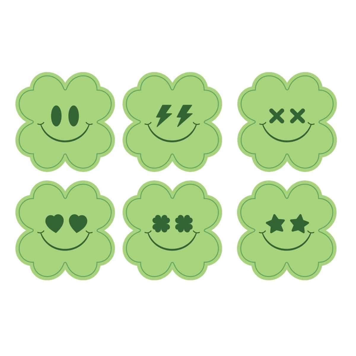 12 Smiley Face Clover SVG Bundle | Hand drawn Smiley Face | - Inspire Uplift