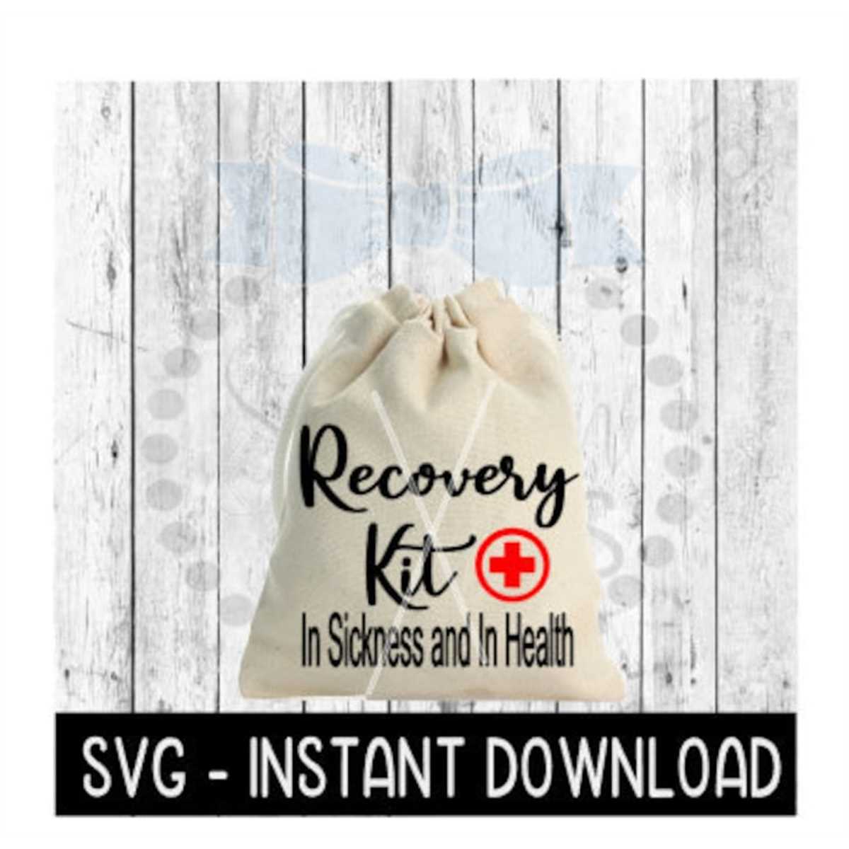 Recovery Kit SVG, Bachelorette Bachelor Hangover Bag SVG Fil - Inspire ...