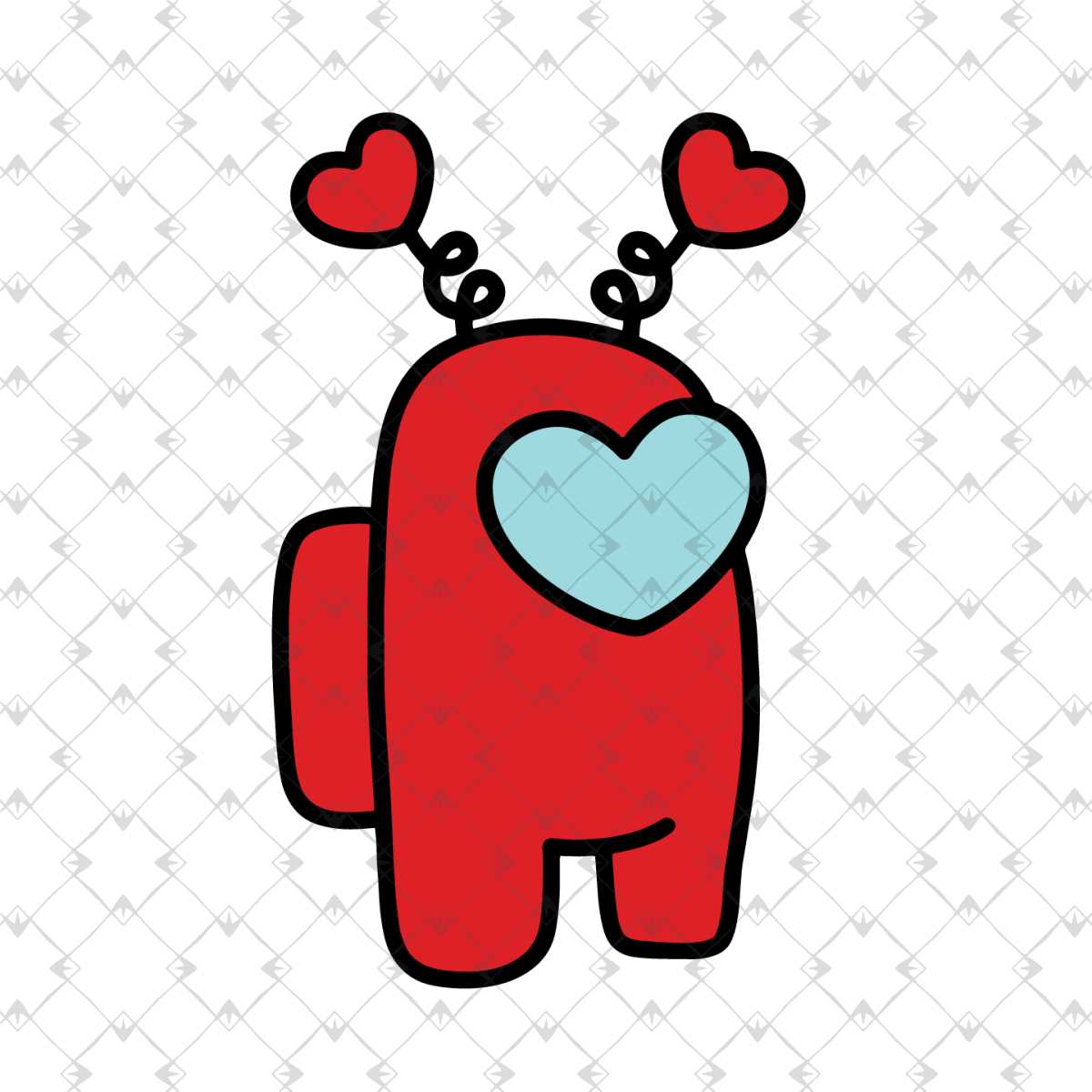 Valentine Red Impostor Svg, Valentine Svg, Among Us Svg, Imp | Inspire ...