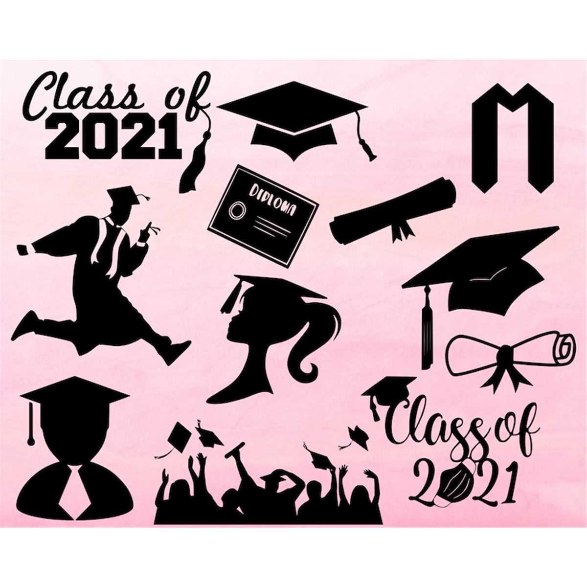 Graduation SVG Bundle, Graduation svg files, class of 2021 c - Inspire ...