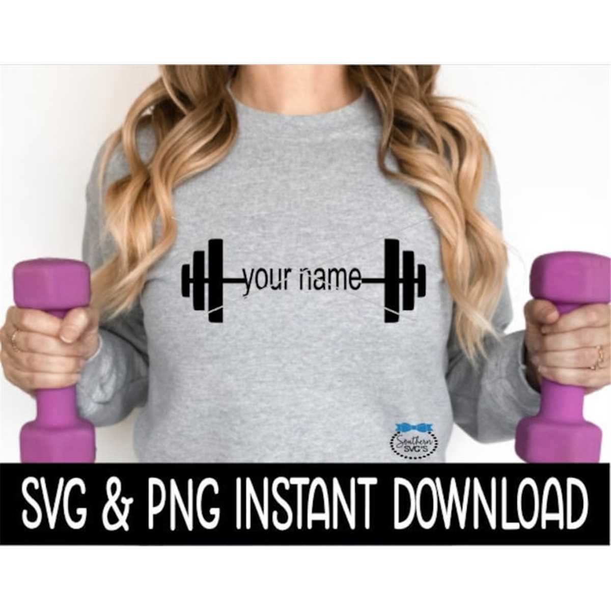 Barbell Frame SVG, Workout SVG File, Exercise Tee SVG, Gym C | Inspire ...