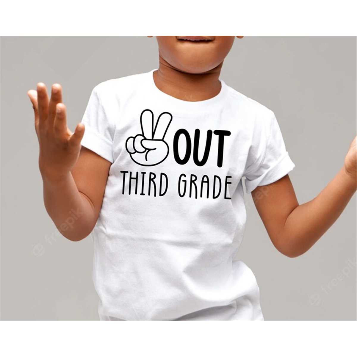 Peace out Third Grade Svg, Last Day of Third Grade Svg, 3rd - Inspire ...