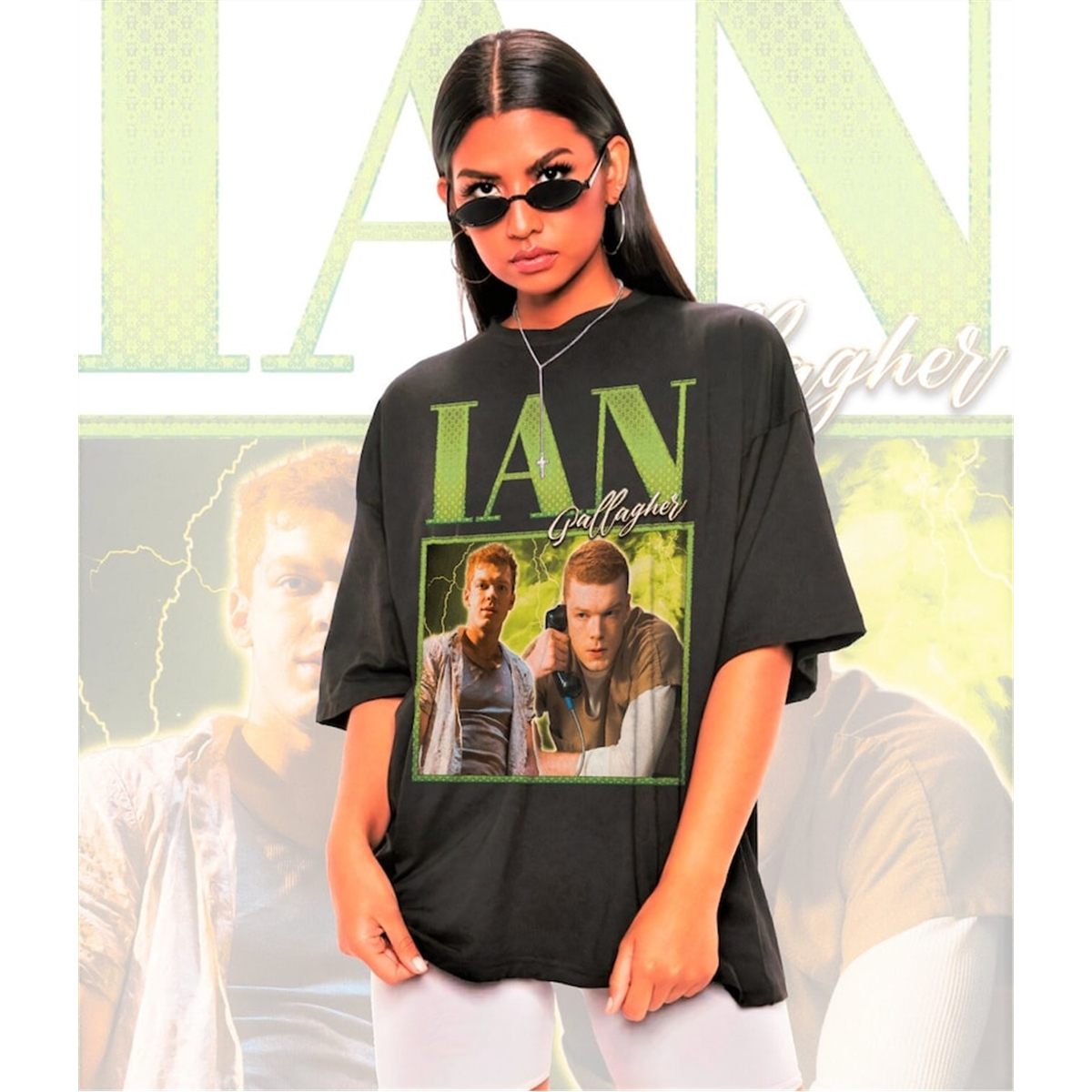 Retro IAN GALLAGHER Shirt -Cameron Monaghan Shirt,Cameron Mo - Inspire ...