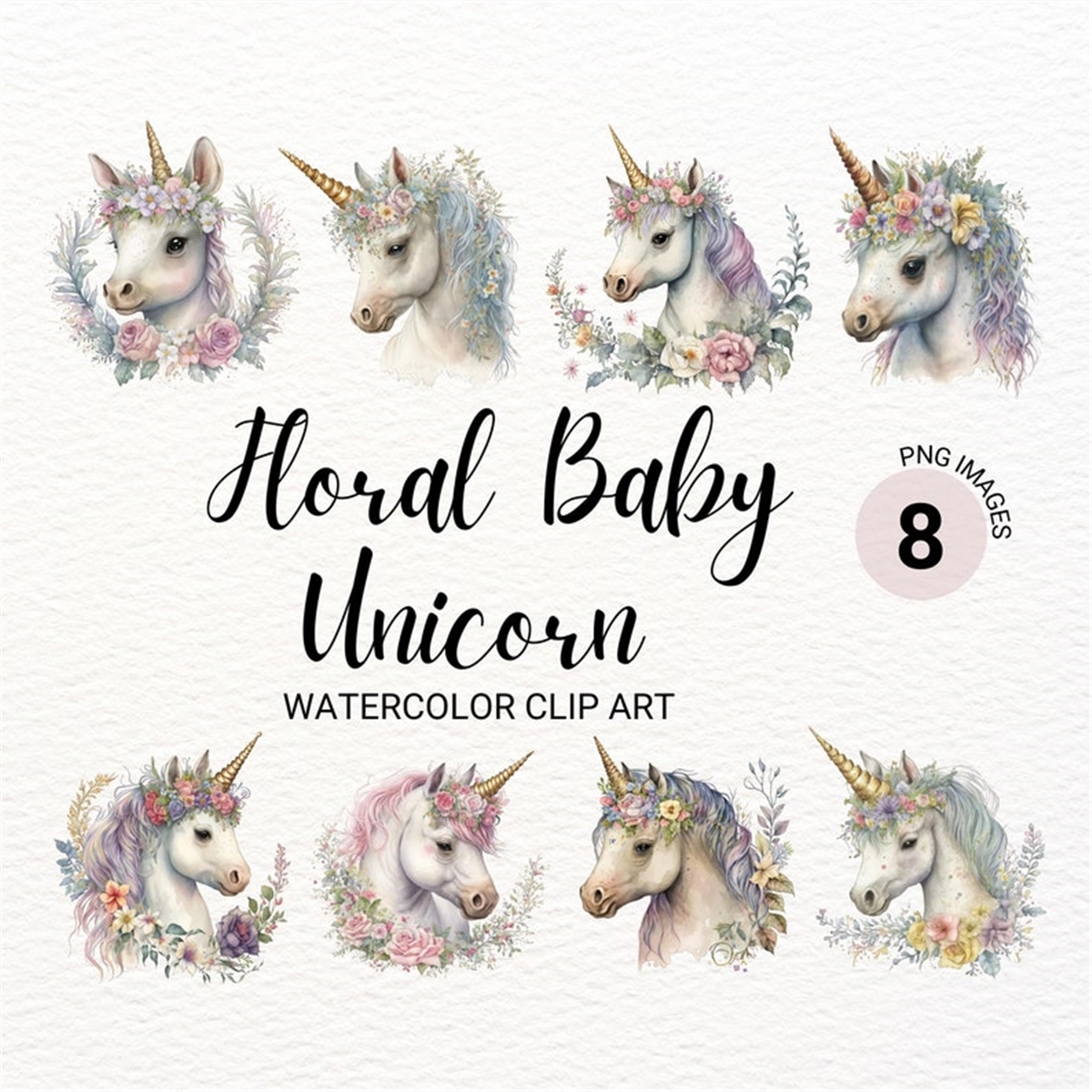 Baby Unicorn Clipart