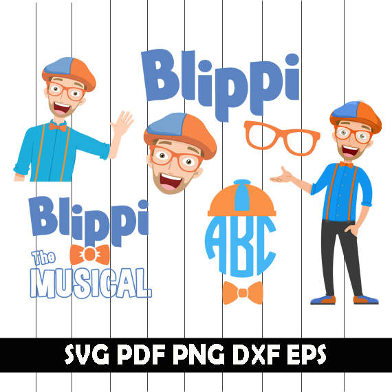 Blippi SVG, Blippi Eps, Blippi Png, Blippi Dxf, Blippi Clipa - Inspire ...