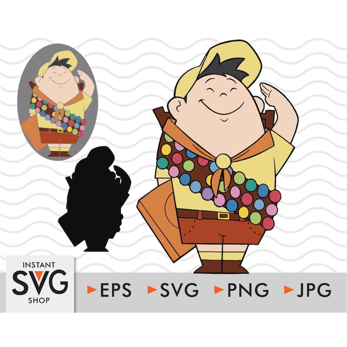 UP Russell svg, Silhouette Cut File, EPS, Jpg, Png, Cricut, | Inspire ...