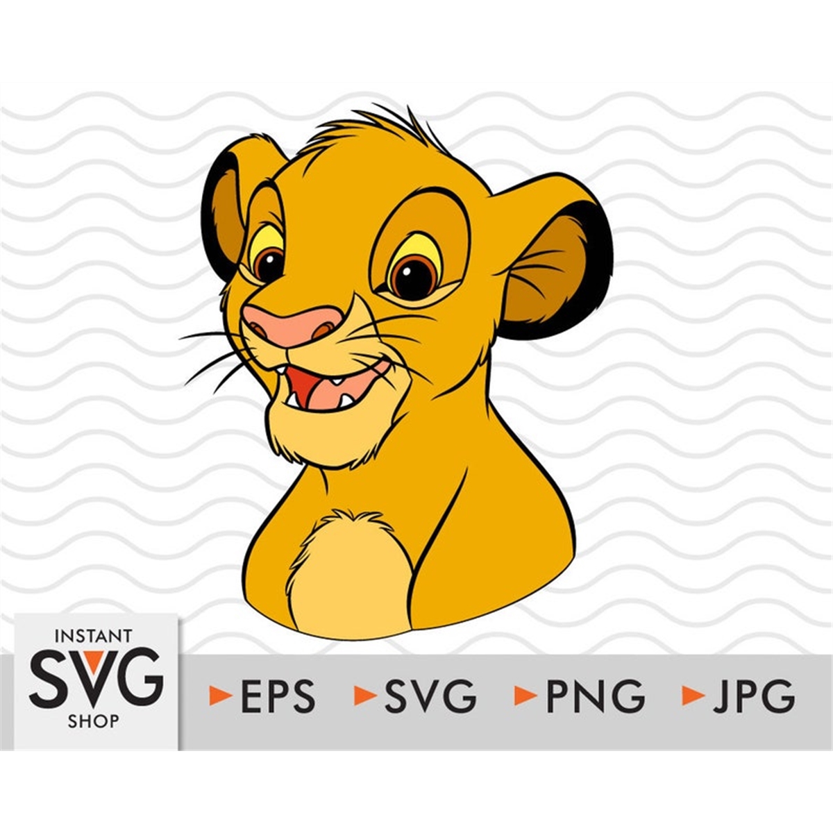 Lion King Simba SVG, Cricut, Silhouette, Cut File, Clipart, | Inspire ...