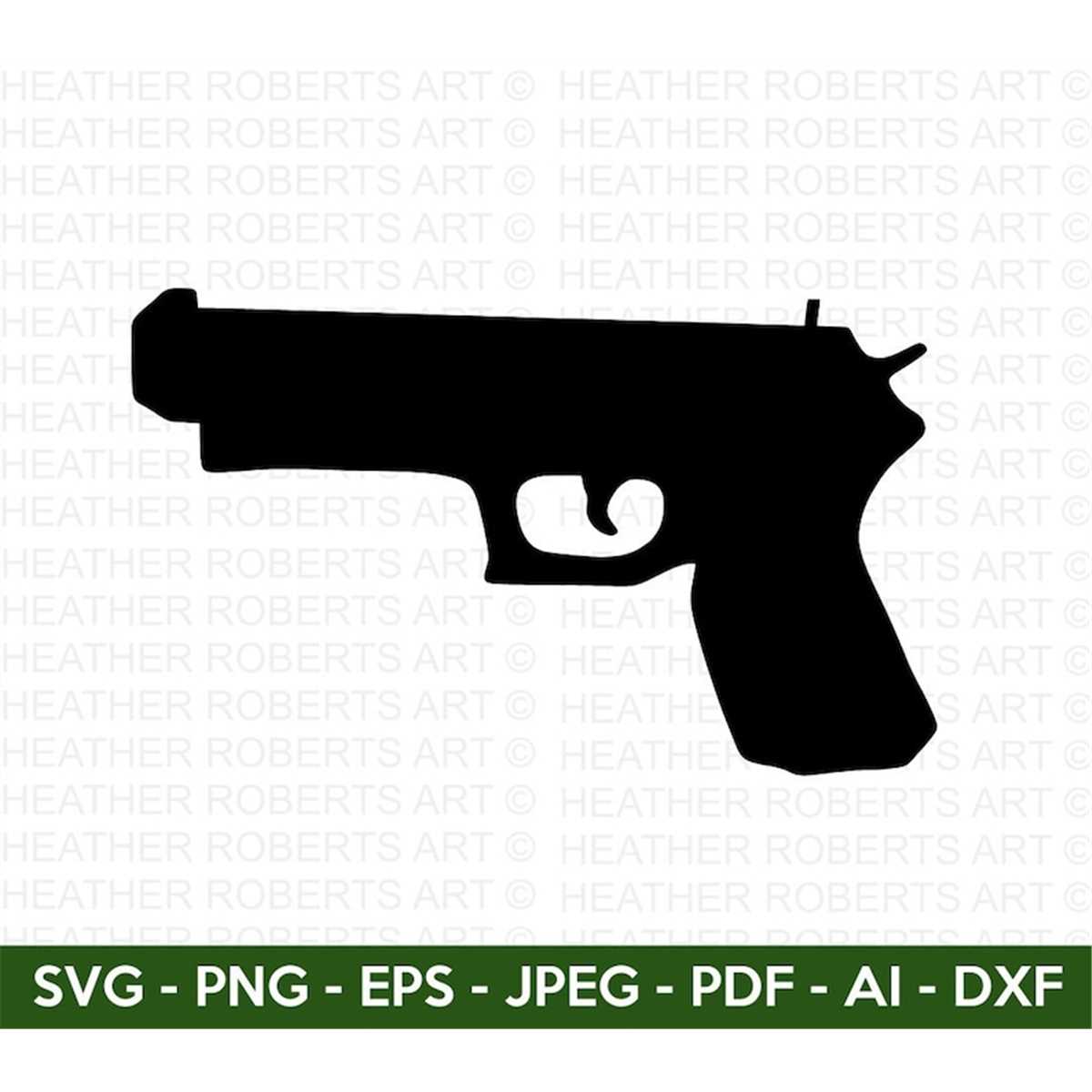 Pistol Gun Svg, Gun Svg, Pistol Gun Clipart, Shooting Svg, P | Inspire ...