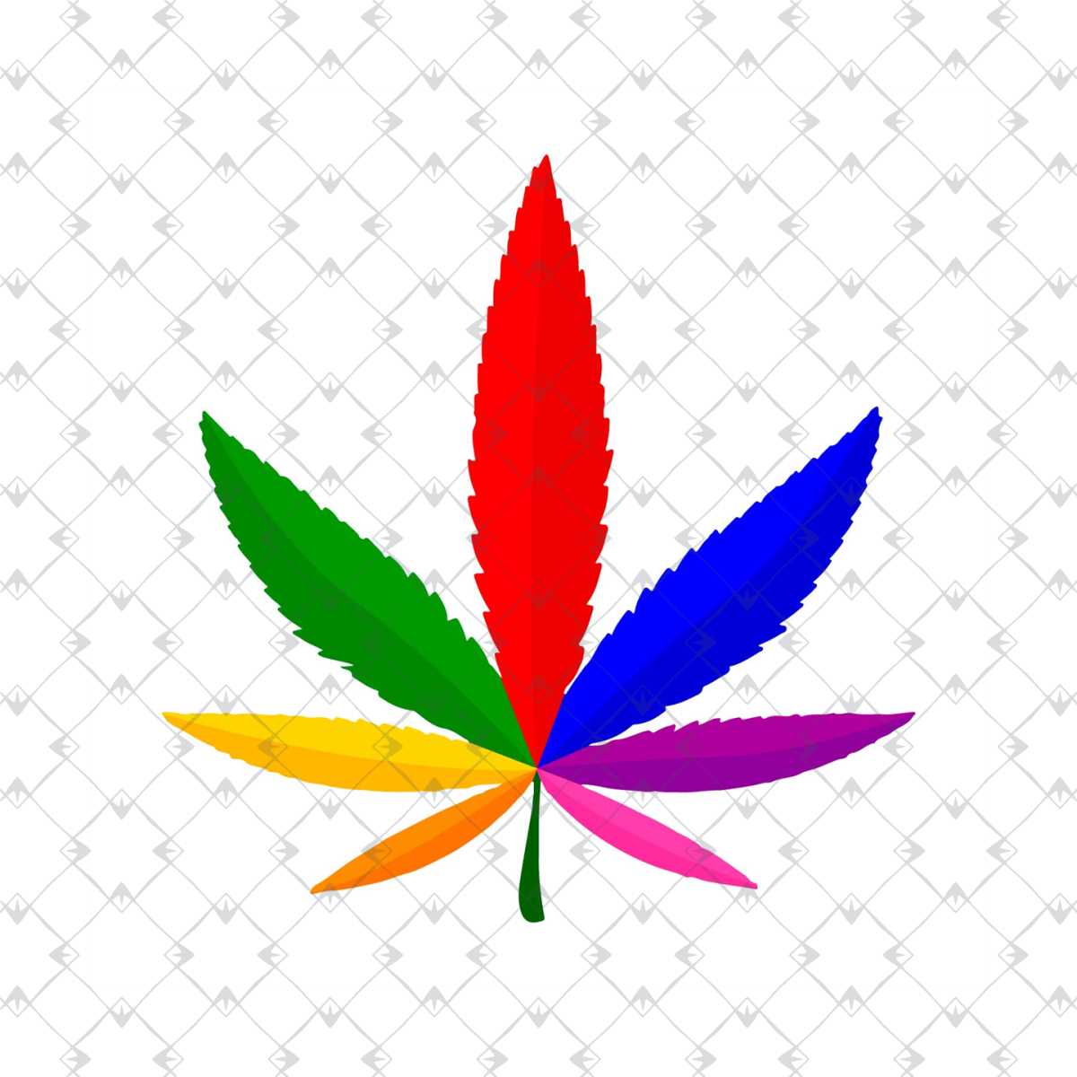 Rainbow Cannabis Svg, Lgbt Svg, Weed Leaf Svg, Pride Cannabi - Inspire ...