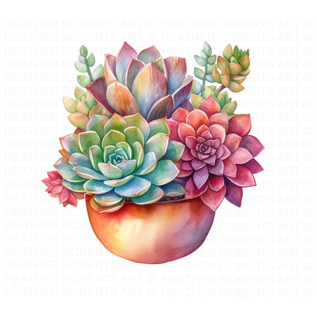 Watercolor Succulents Clipart, Succulents PNG, Cactus Clip A | Inspire ...