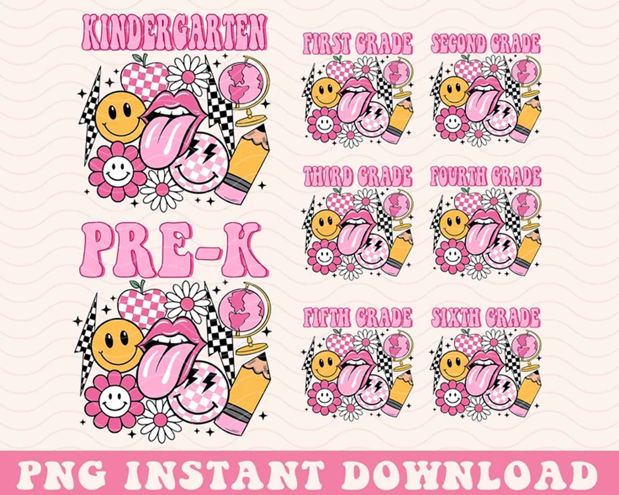 Back To School Bundle Png, Back To School Png, Kindergarten | Inspire ...