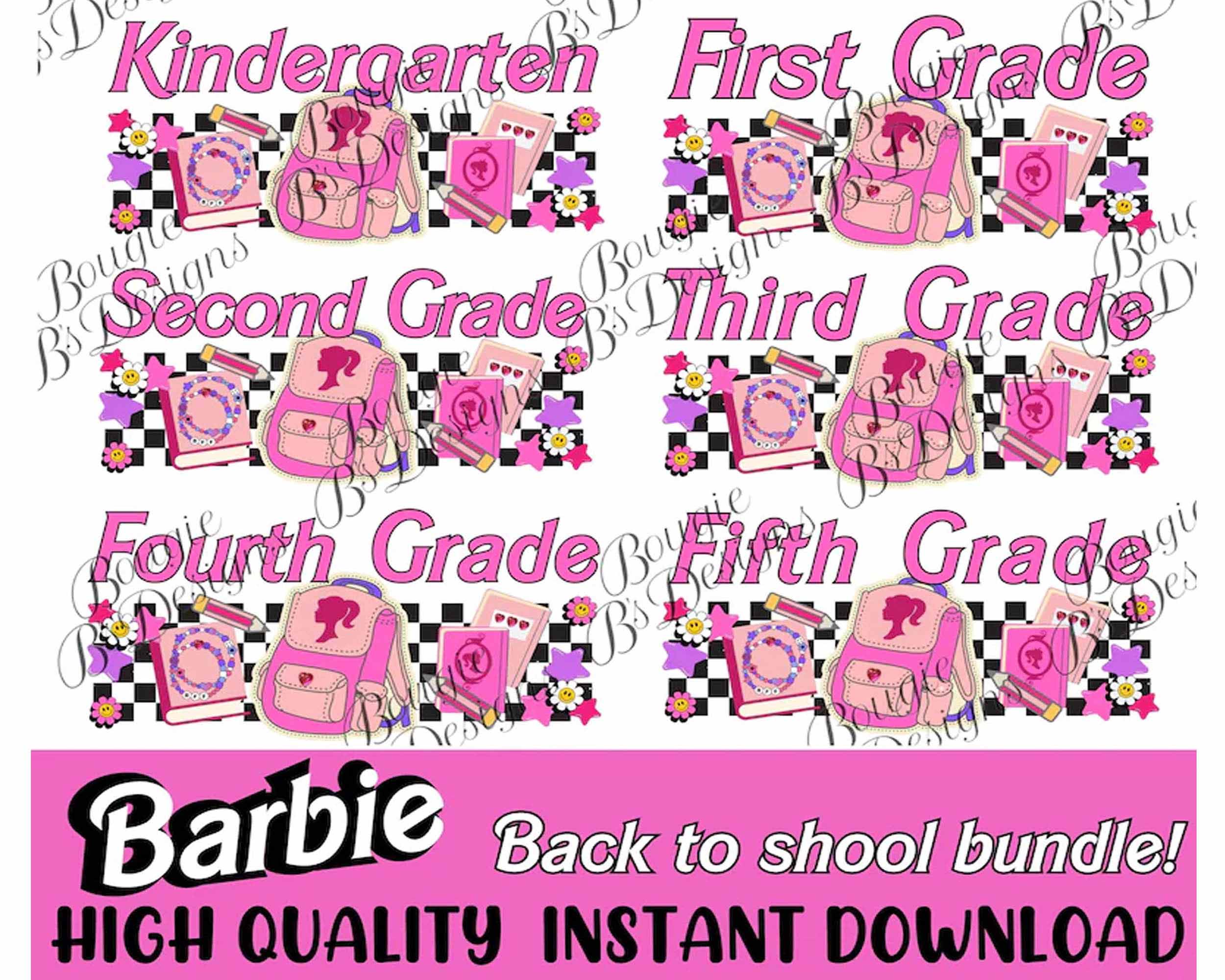 Barbie Back To School Bundle Png, Barbie Png, Back To School - Inspire ...
