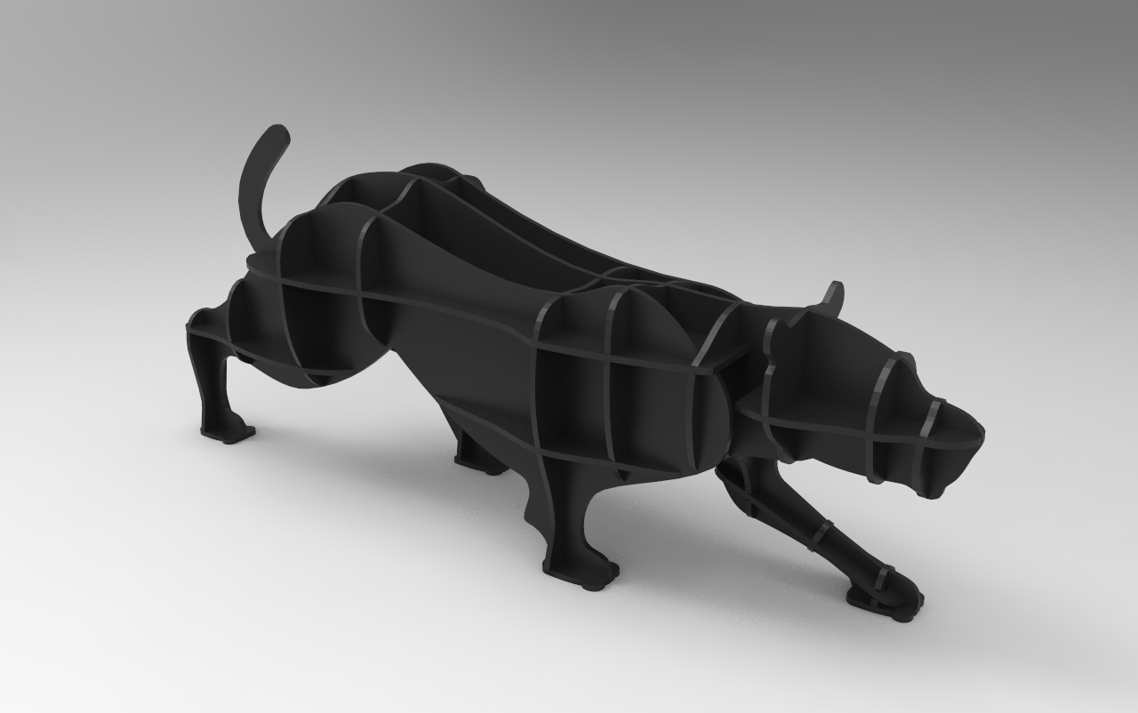 Puma Shelf / CNC plan / Laser Cut / DXF file / Animals shel | Inspire ...