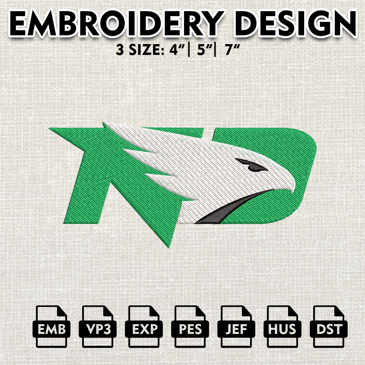 hawk embroidery design - Inspire Uplift