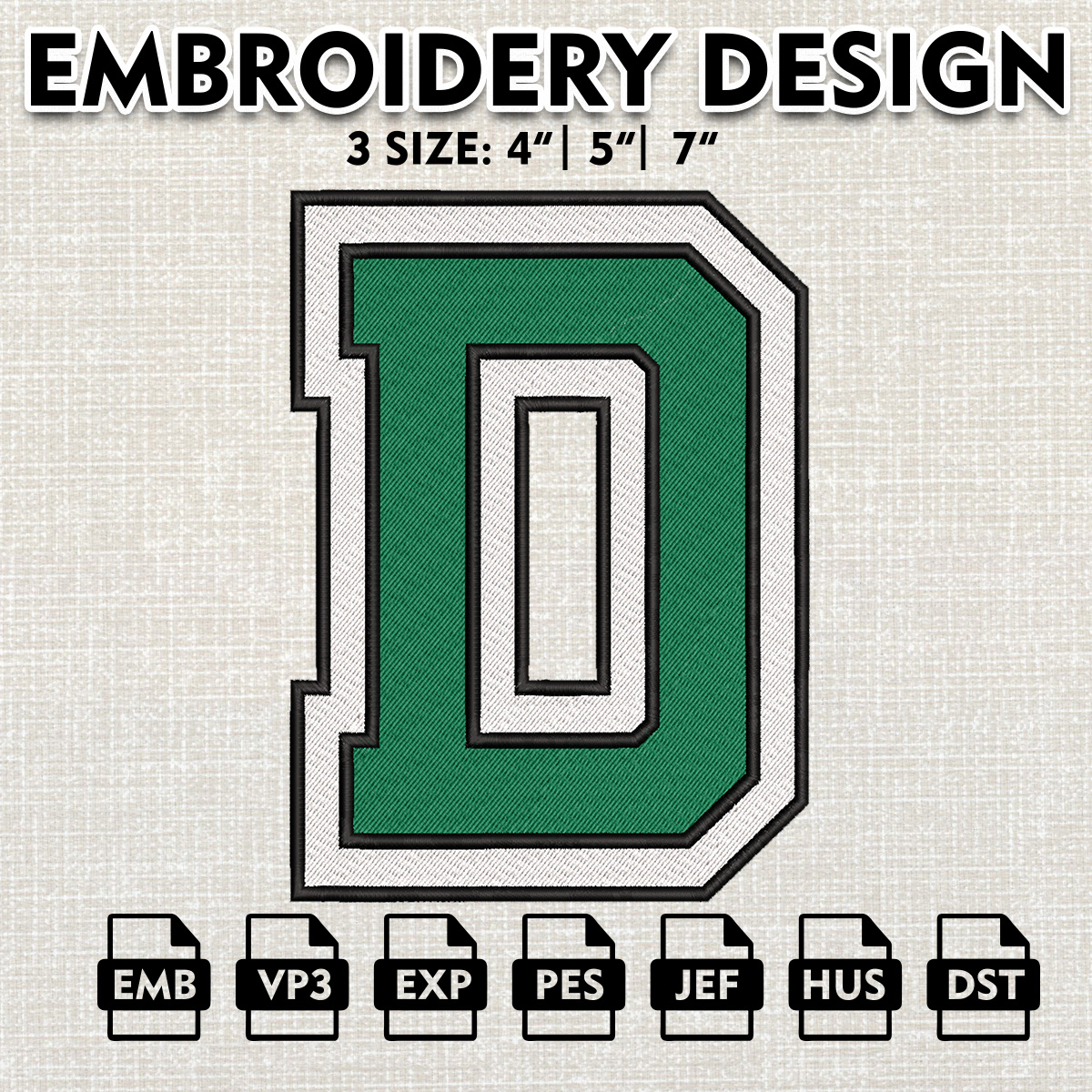 NCAA Logo Embroidery Designs, Dartmouth Big Green Embroidery | Inspire ...