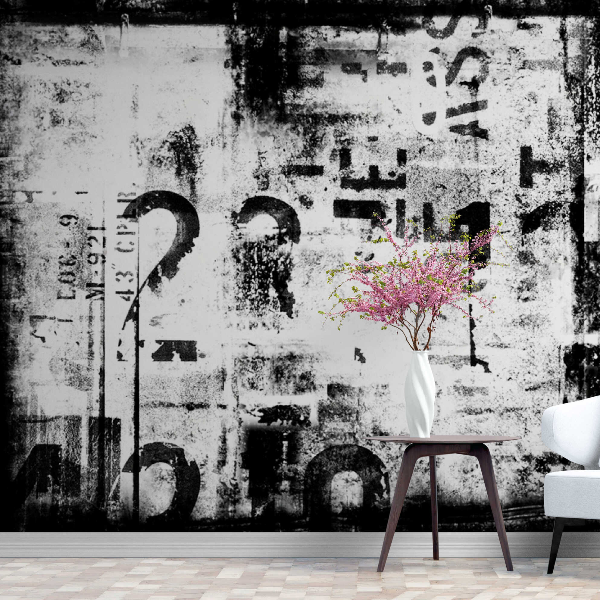 Dark Graffiti Wall Mural - Peel and Stick | Urban Wall Art | Inspire Uplift