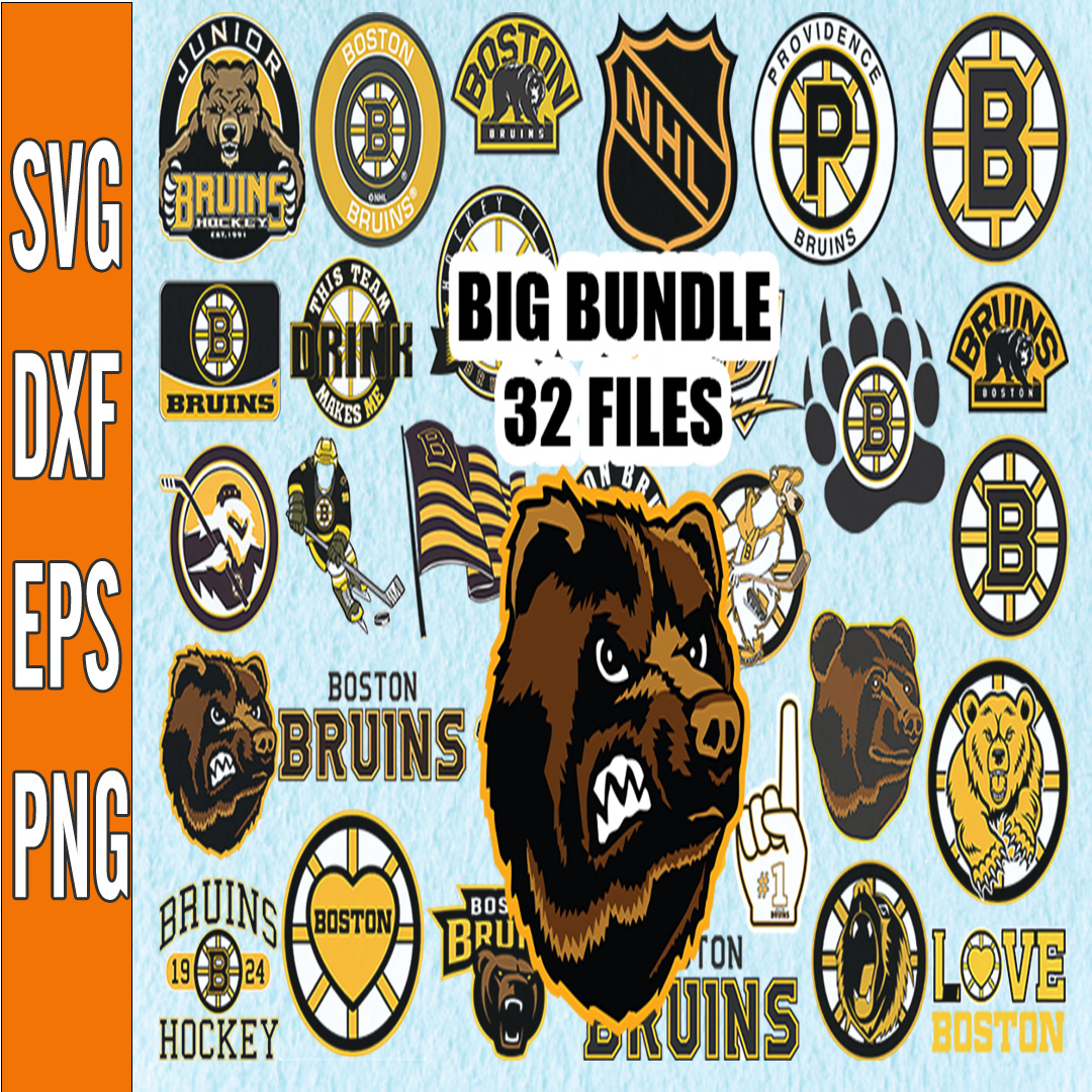 Bundle 32 Files Boston Bruins Hockey Team Svg, Boston Bruins - Inspire ...