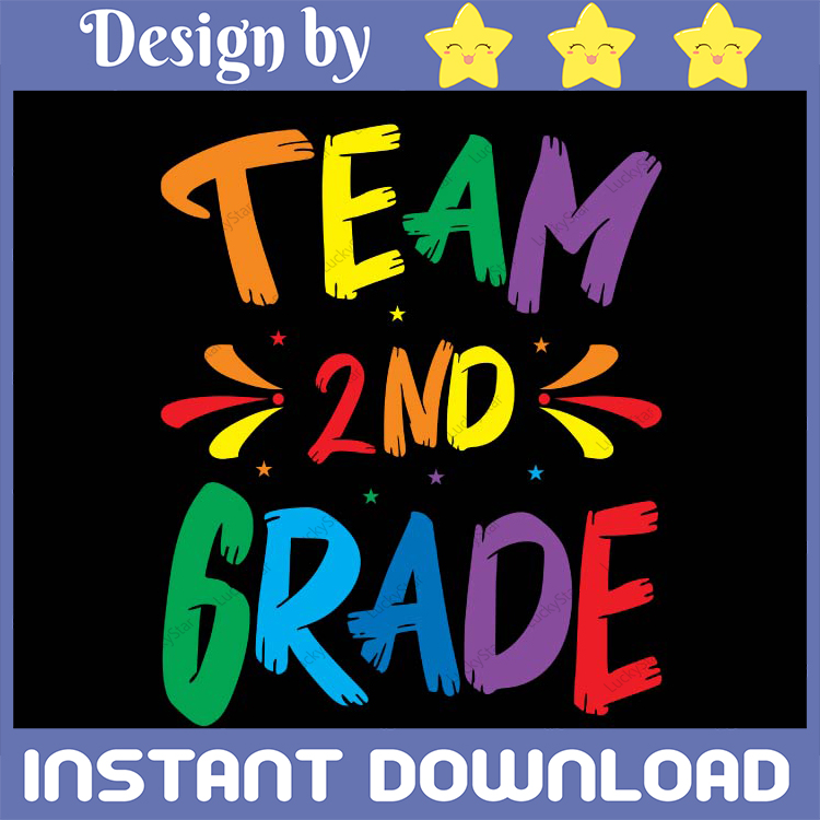 Team Second Grade Svg Png Eps Dxf Cut File | Back To School | Inspire ...