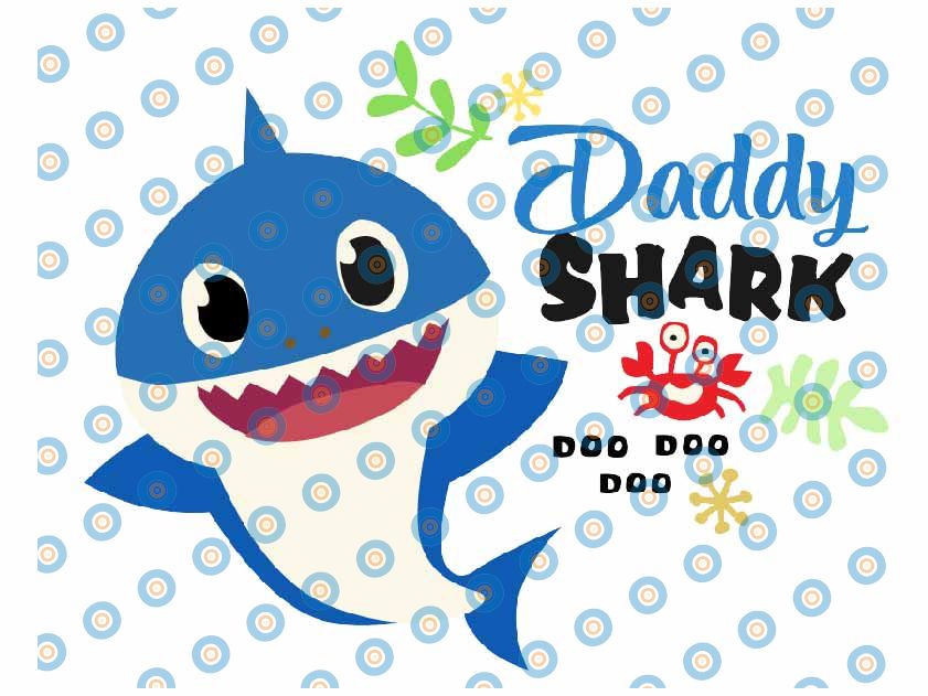Daddy Shark SVG, Cricut Cut files, Shark Family doo doo doo - Inspire ...