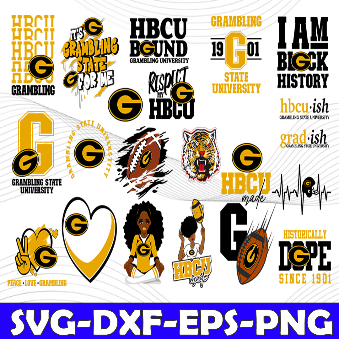 Bundle 21 Files Grambling State Football Team Svg, Grambling | Inspire ...