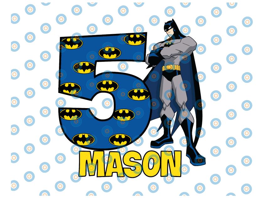 Personalized Name Batman Birthday Svg, Batman Birthday Svg, - Inspire ...