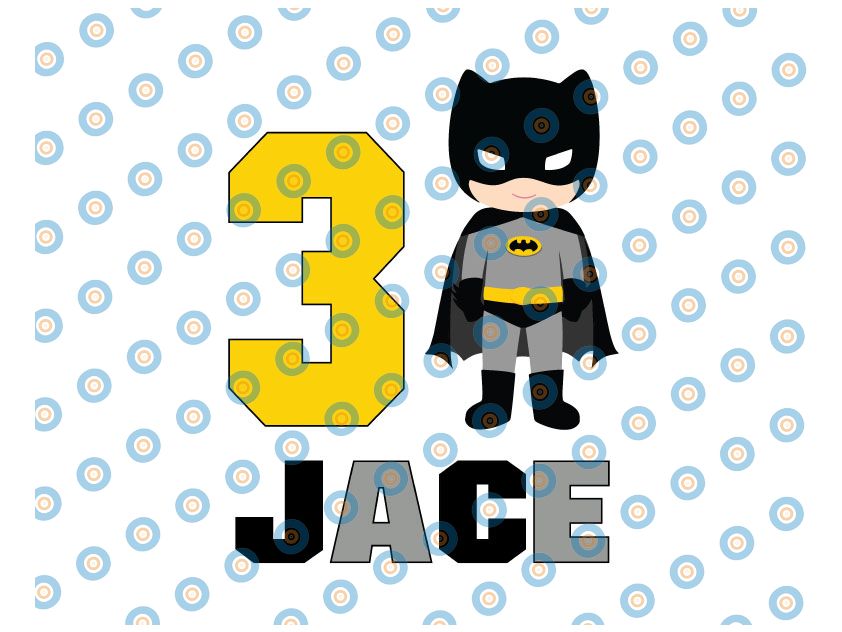 Personalized Name Batman Birthday Svg, Boys Birthday Svg, Di - Inspire ...