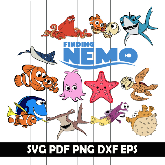 Finding Nemo Svg, Finding Nemo Clipart, Finding Nemo Png, Fi | Inspire ...