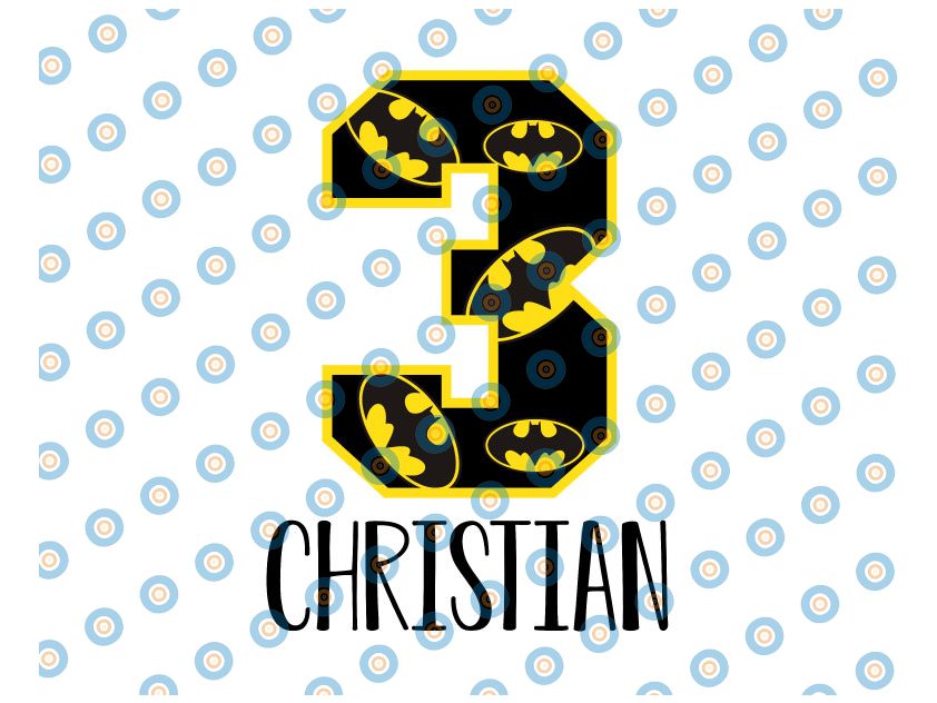 Personalized Name Batman Birthday Svg, Boys Birthday Svg, Di | Inspire ...