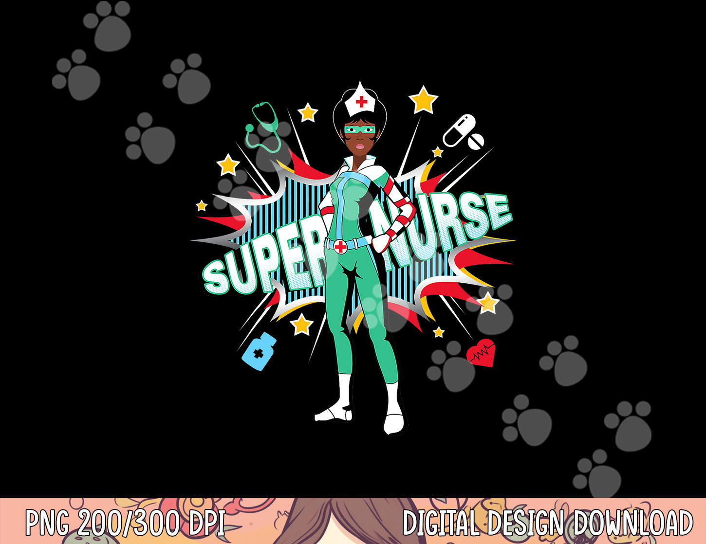 Black Nurses Rock Shirt Super Hero Funny Black RN Nurse pn | Inspire Uplift