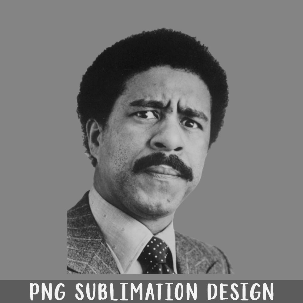Vintage Satire Richard Pryor Comic Comedian PNG Download | Inspire Uplift