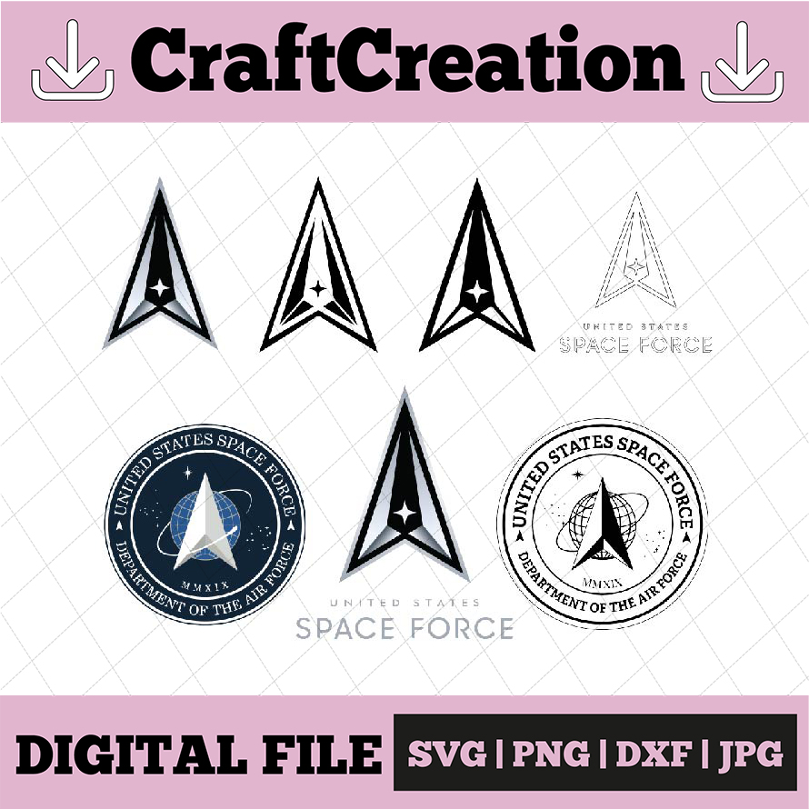 US Space Force vector svg, eps, dxf, png high res, jpg, pdf, | Inspire ...