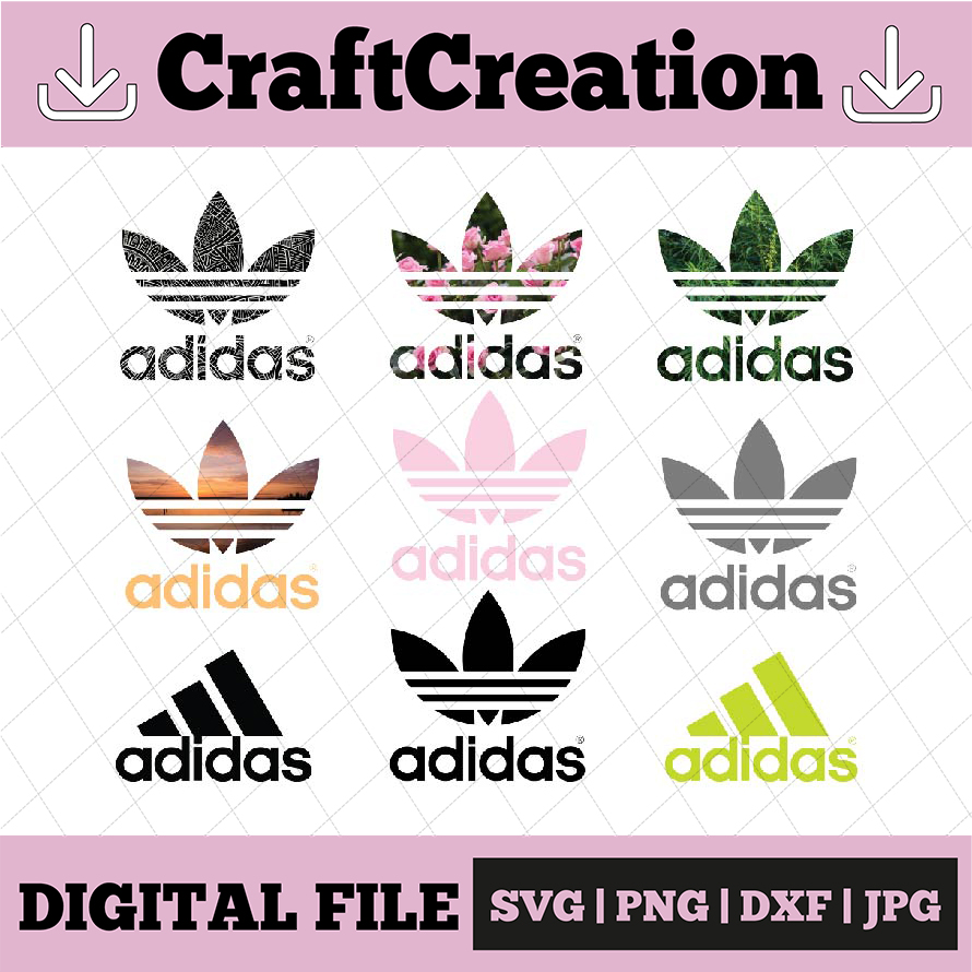 Adidas Logo SVG, Fashion Brand SVG - PNG - Luxury Fashion Br - Inspire ...