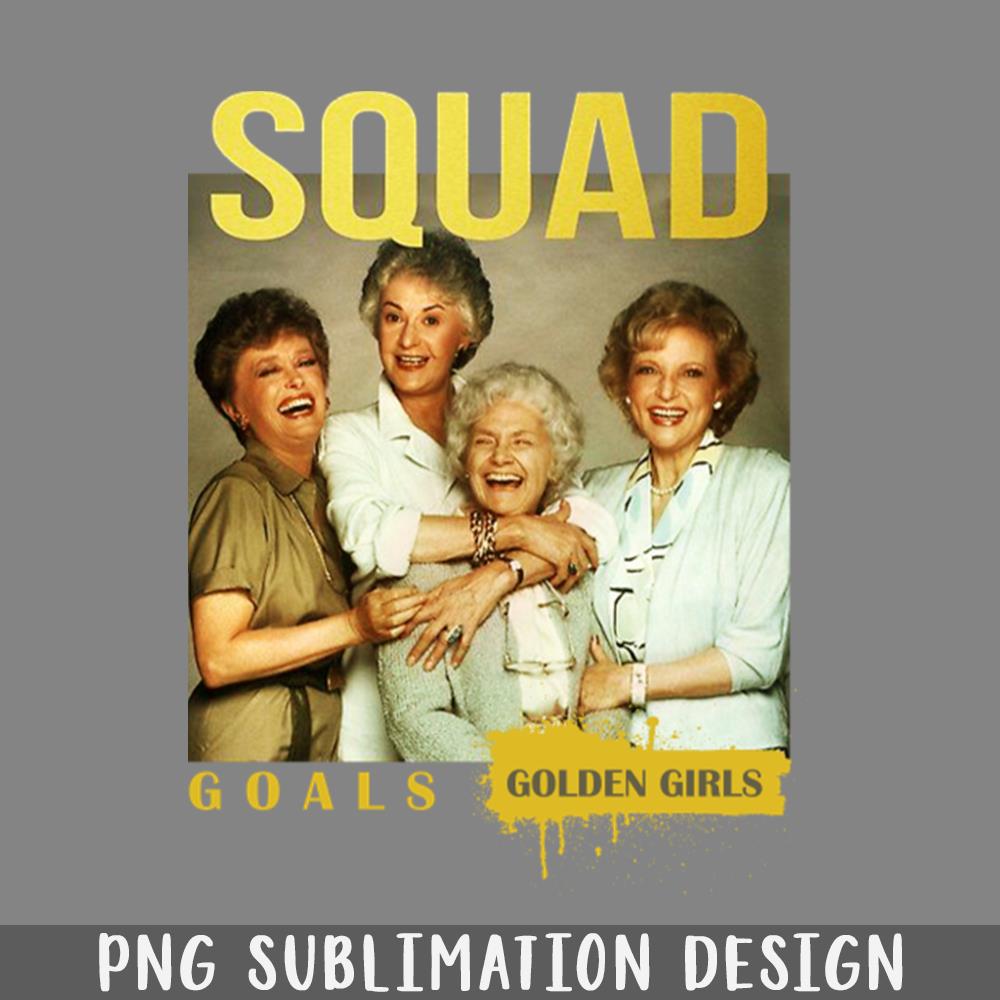 golden girls squad retro PNG Download | Inspire Uplift