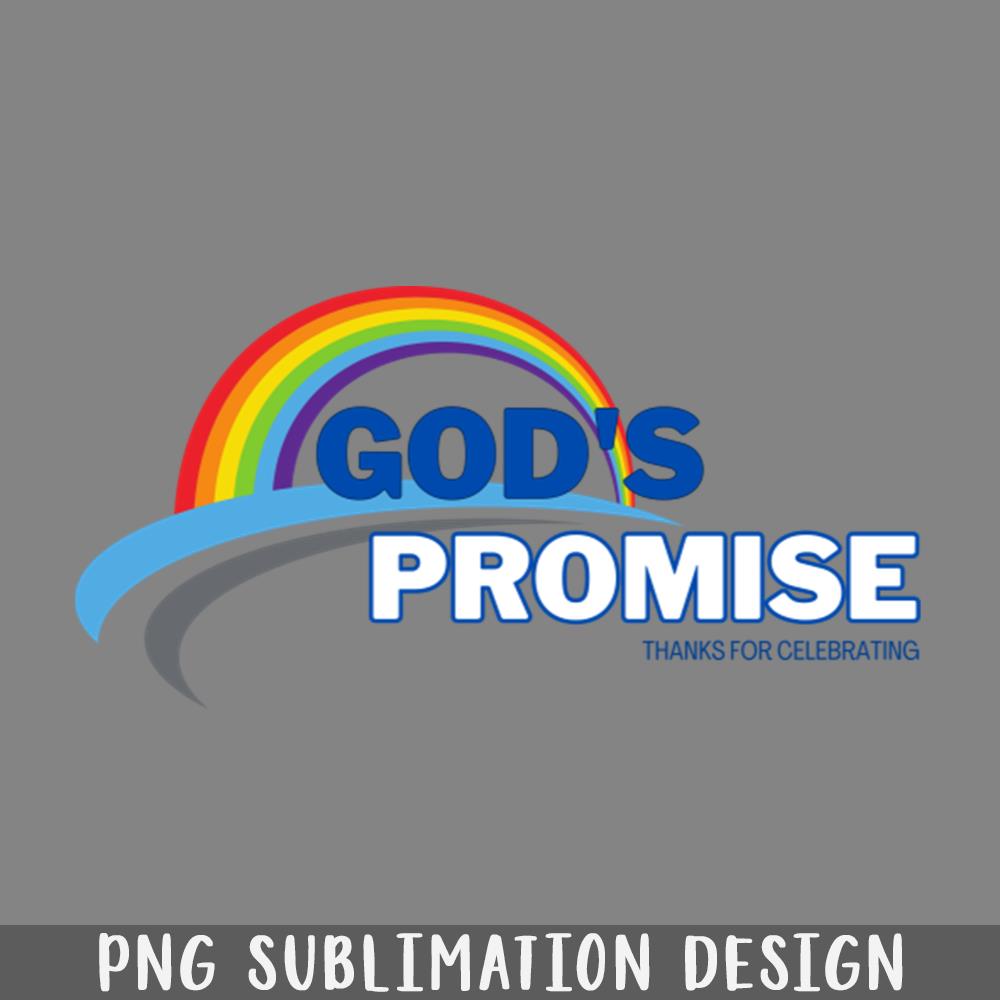 Gods Promise Rainbow Shirt PNG Download | Inspire Uplift