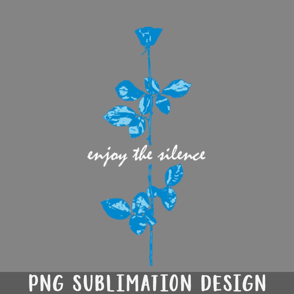 Enjoy The Silence Blue PNG Download | Inspire Uplift