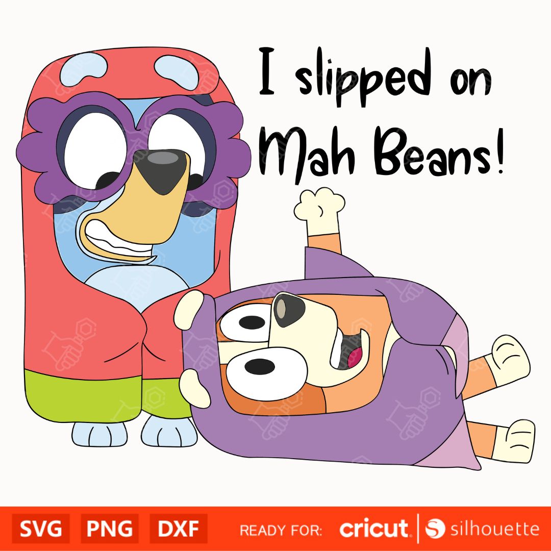 Bluey I slipped On Mah Beans! Png, Bluey Png, Bluey Cartoon | Inspire ...
