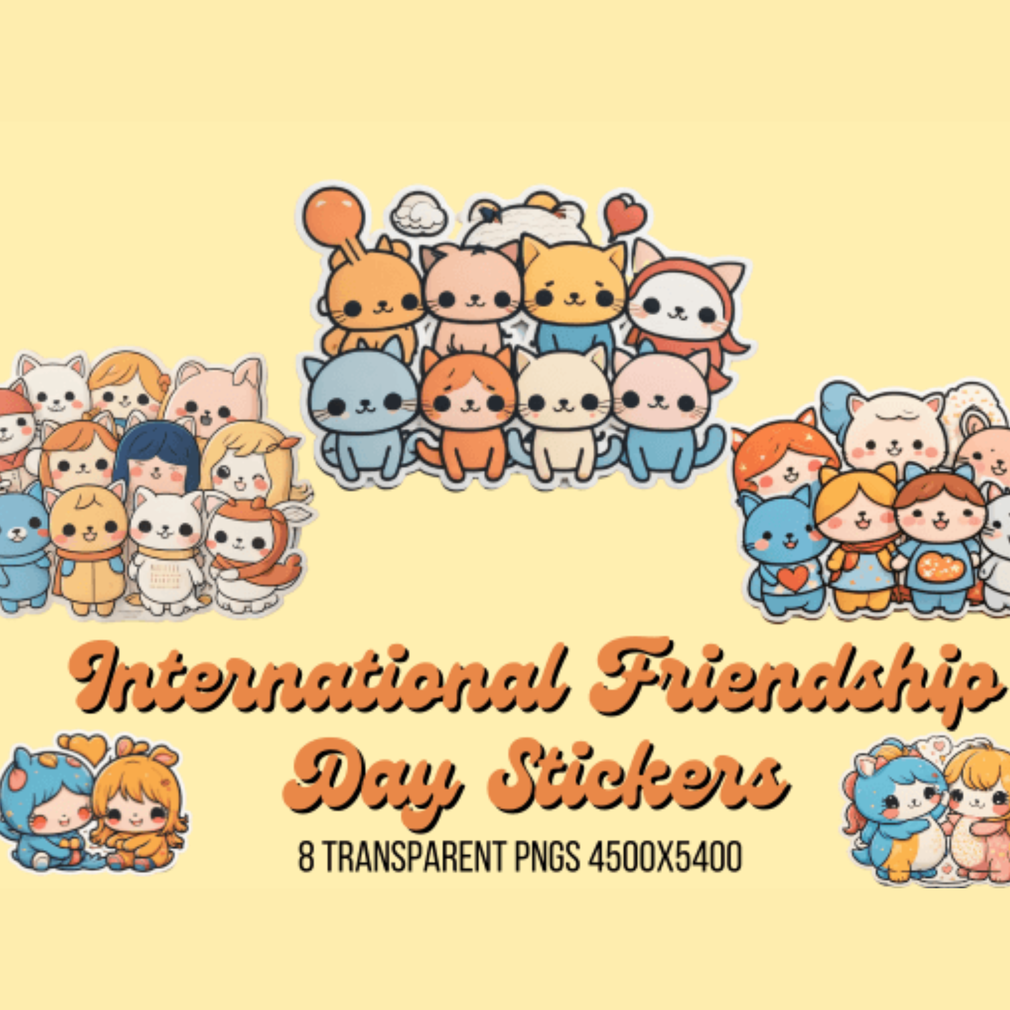 About International Friendship Day Stickers Graphic - Inspire Uplift