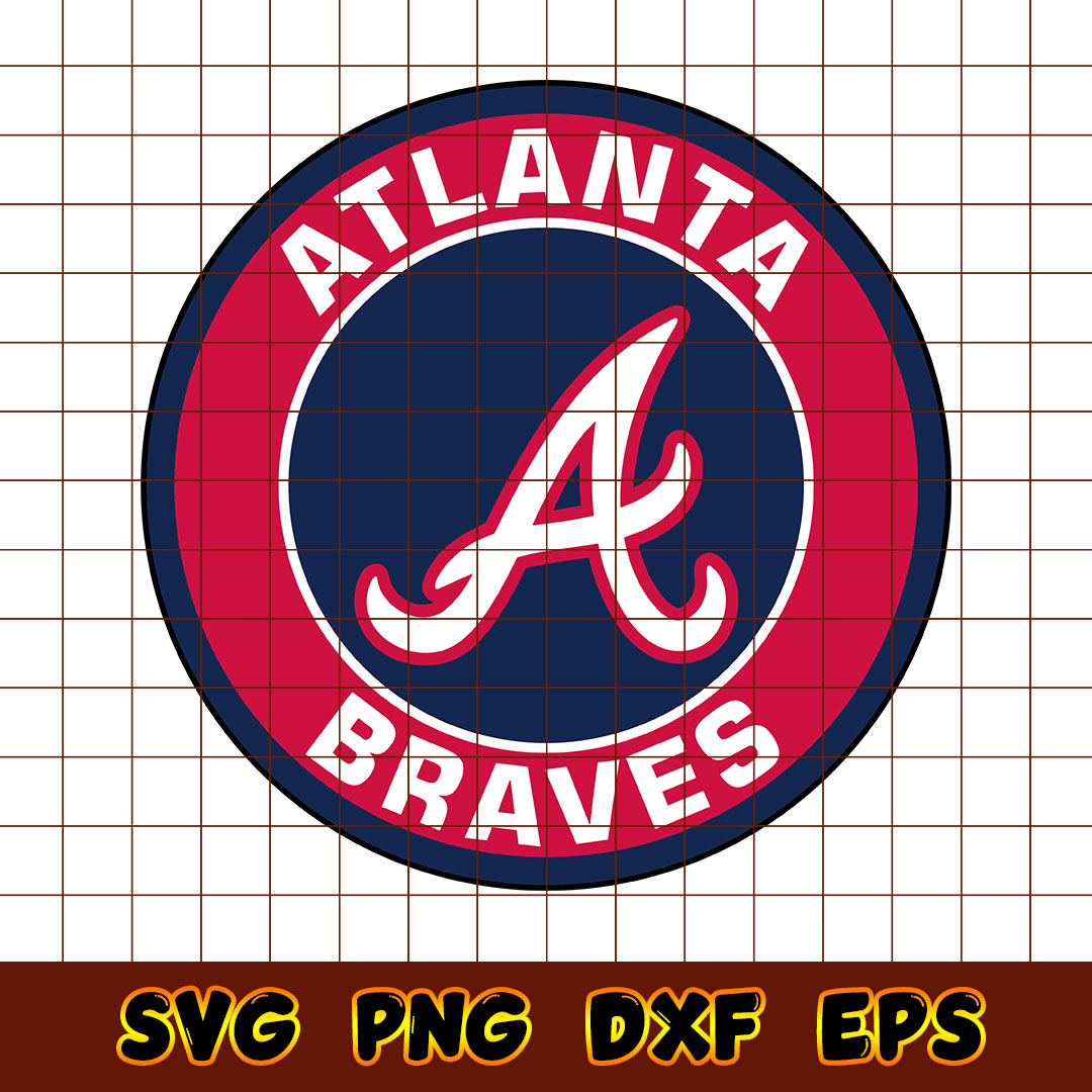 Atlanta Braves Circle Logo Svg, Atlanta Braves Svg, MLB Logo | Inspire ...