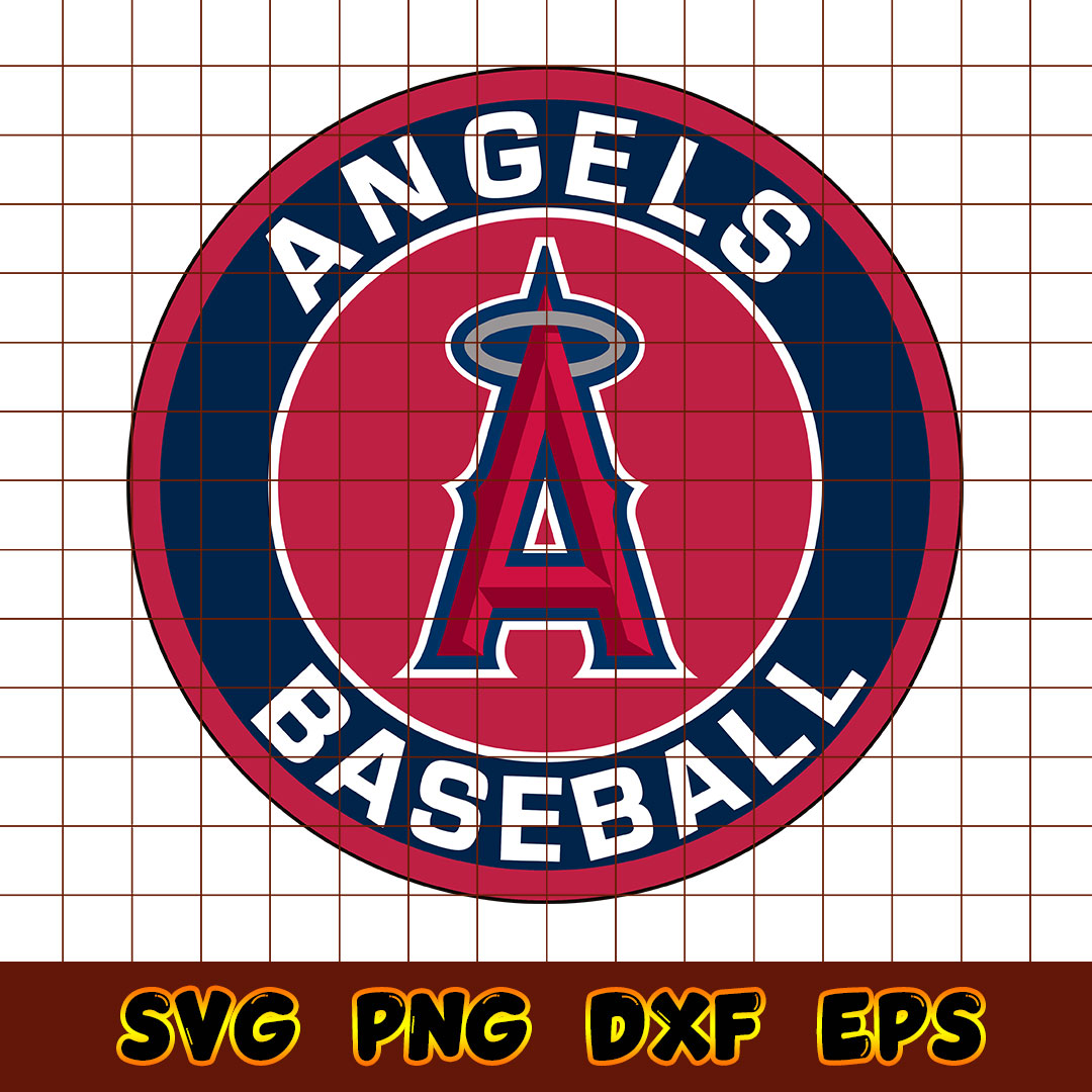 Los Angeles Angels Circle Logo Svg, Los Angeles Angels Svg, | Inspire ...