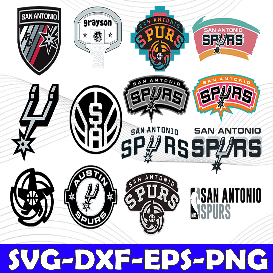 Bundle 14 Files San Antonio Spurs Basketball Team SVG, San A | Inspire ...
