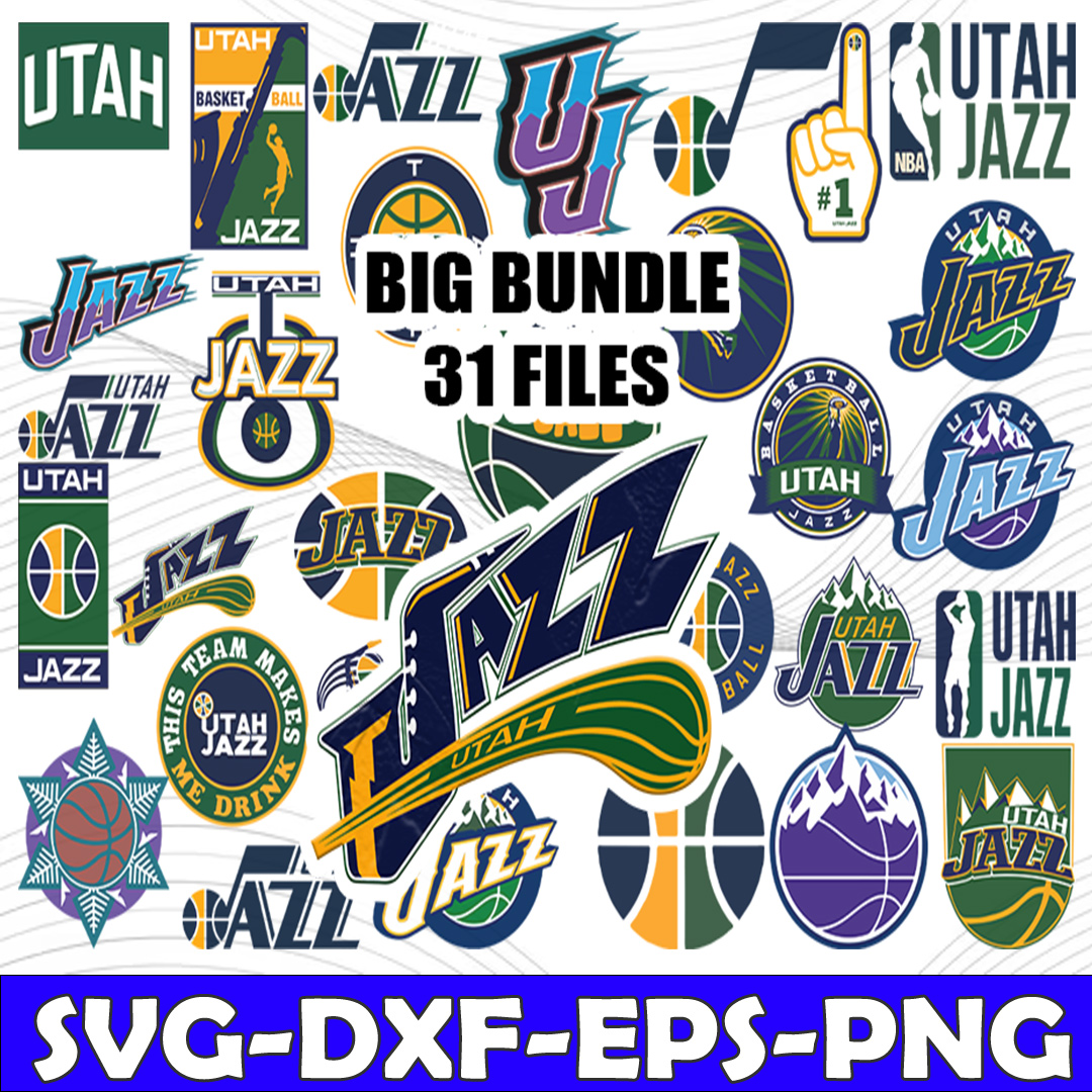 Bundle 31 Files Utah Jazz Basketball Team svg, Utah Jazz svg | Inspire ...