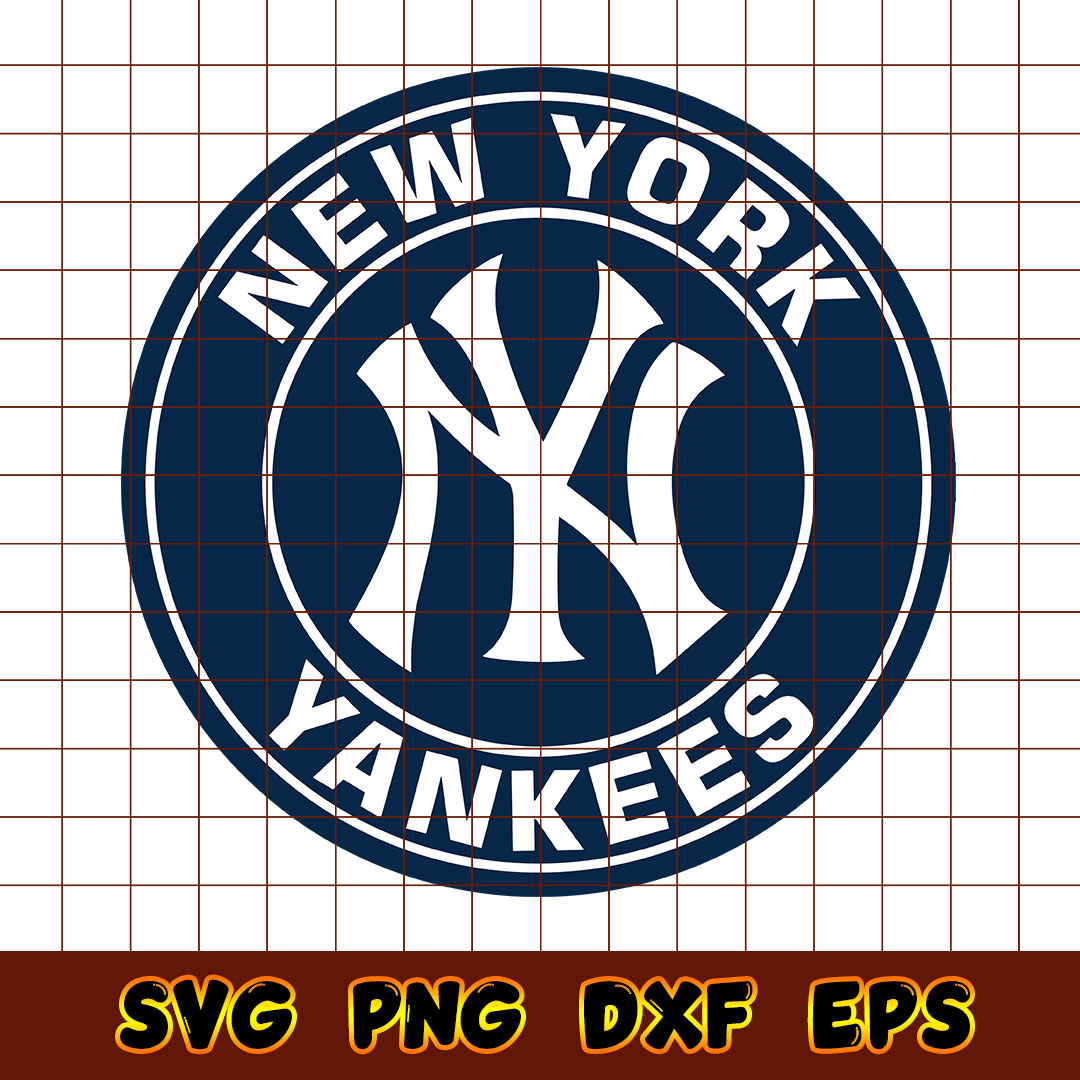New York Yankees Circle Logo Svg, New York Yankees Svg, MLB | Inspire ...