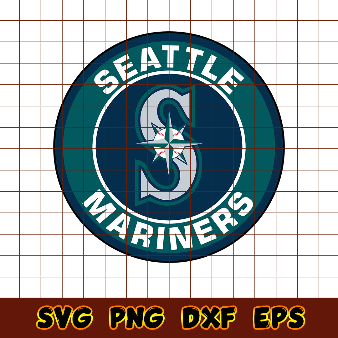 Seattle Mariners Circle Logo Svg, Seattle Mariners Svg, MLB | Inspire ...