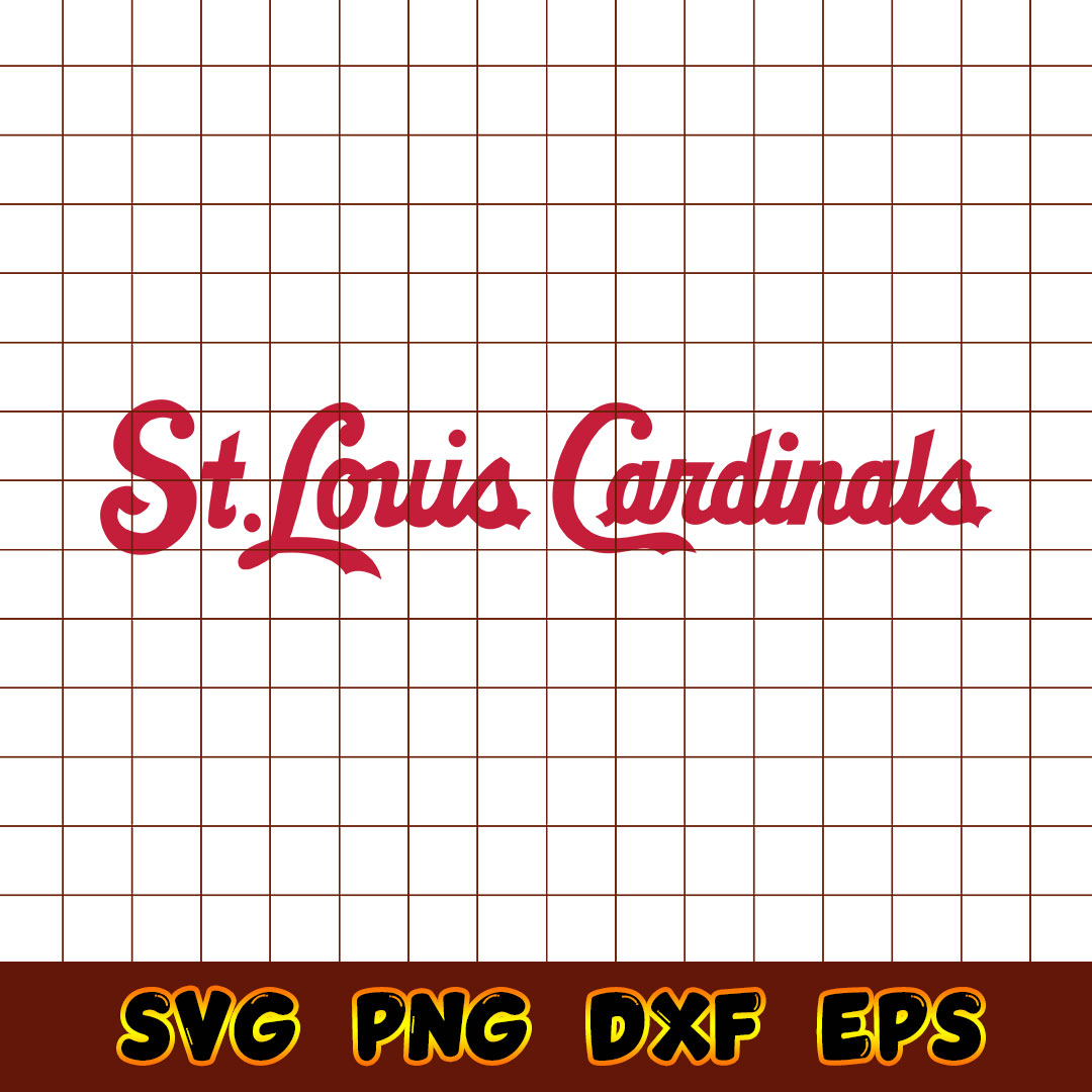 St. Louis Cardinals Logo Text Svg, St. Louis Cardinals Svg, | Inspire ...