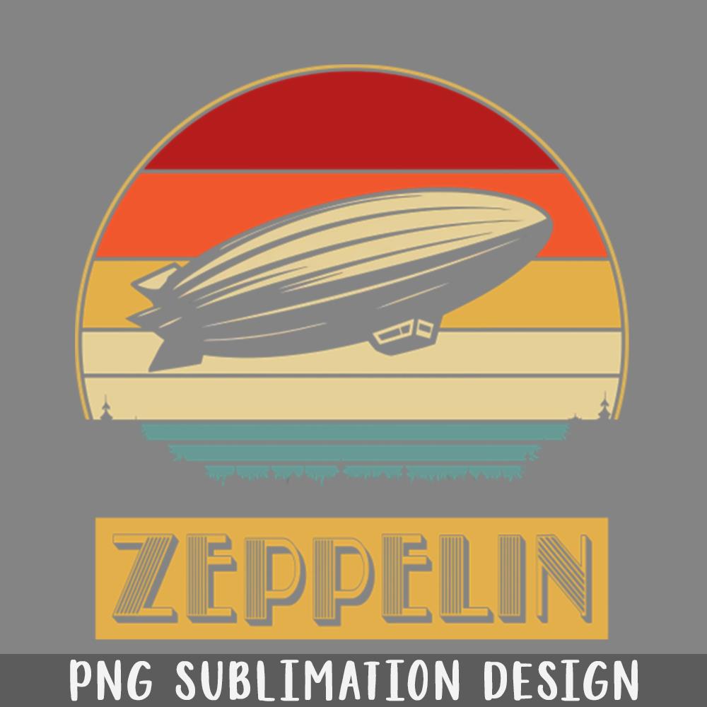 Zeppelin Vintage PNG Download | Inspire Uplift